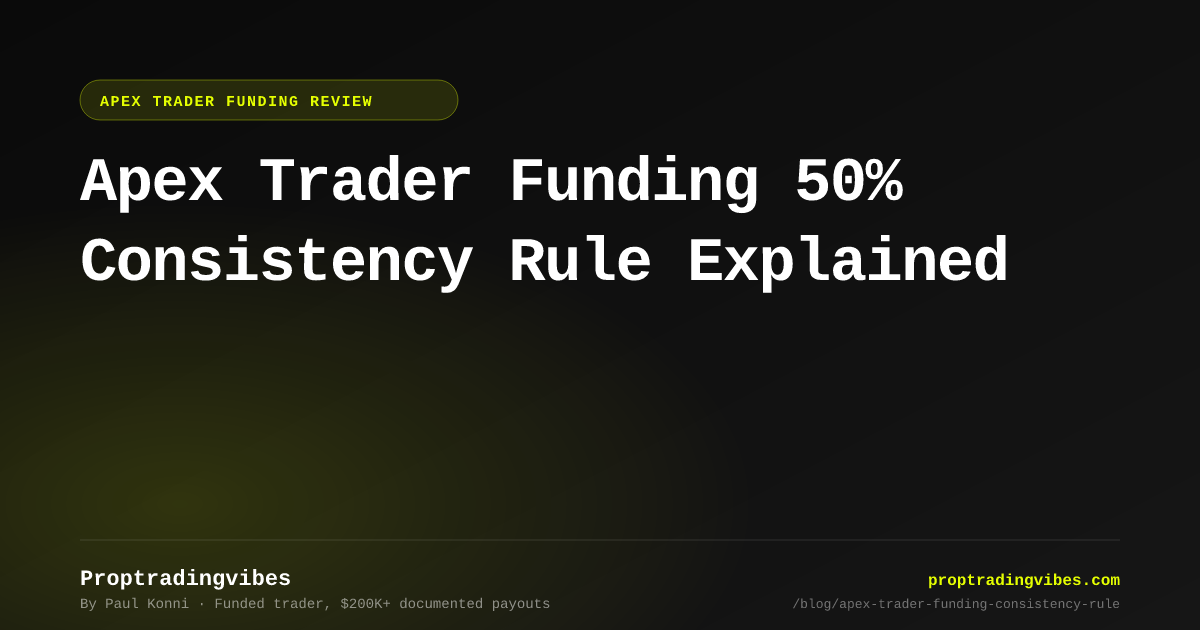 Apex Consistency Rule 2026: 50% PA, 30% Legacy