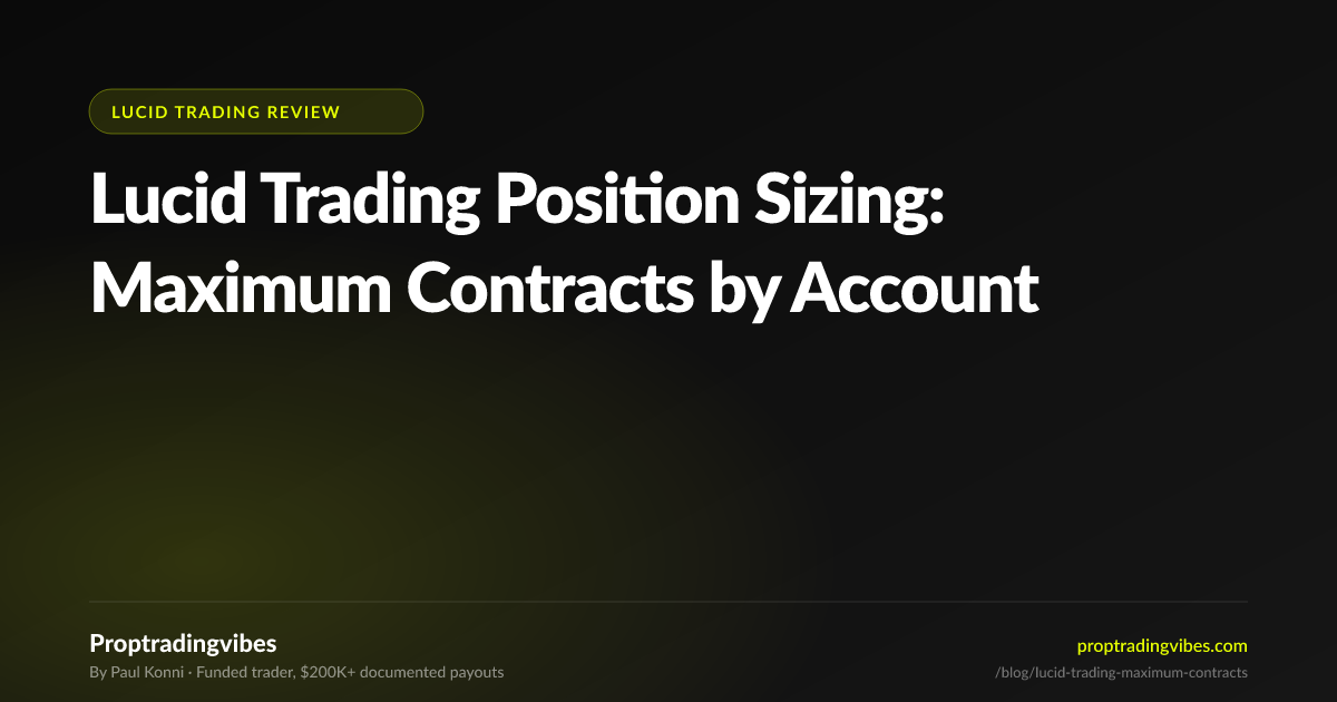 Lucid Trading Maximum Contracts by Account Size