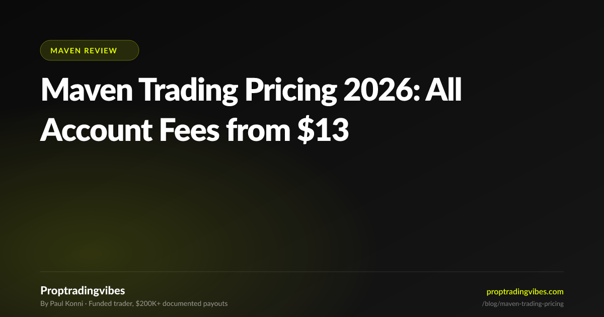 Maven Trading Pricing 2026: All Fees from $13