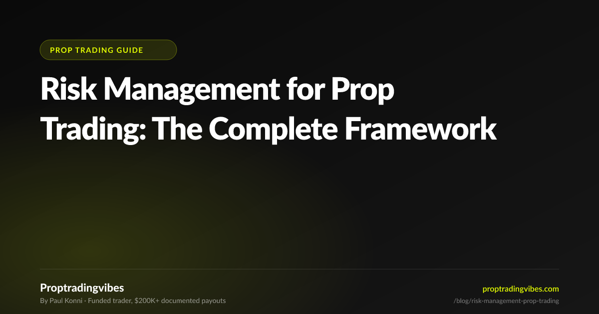 Risk Management for Prop Trading: The Complete Framework (2026)