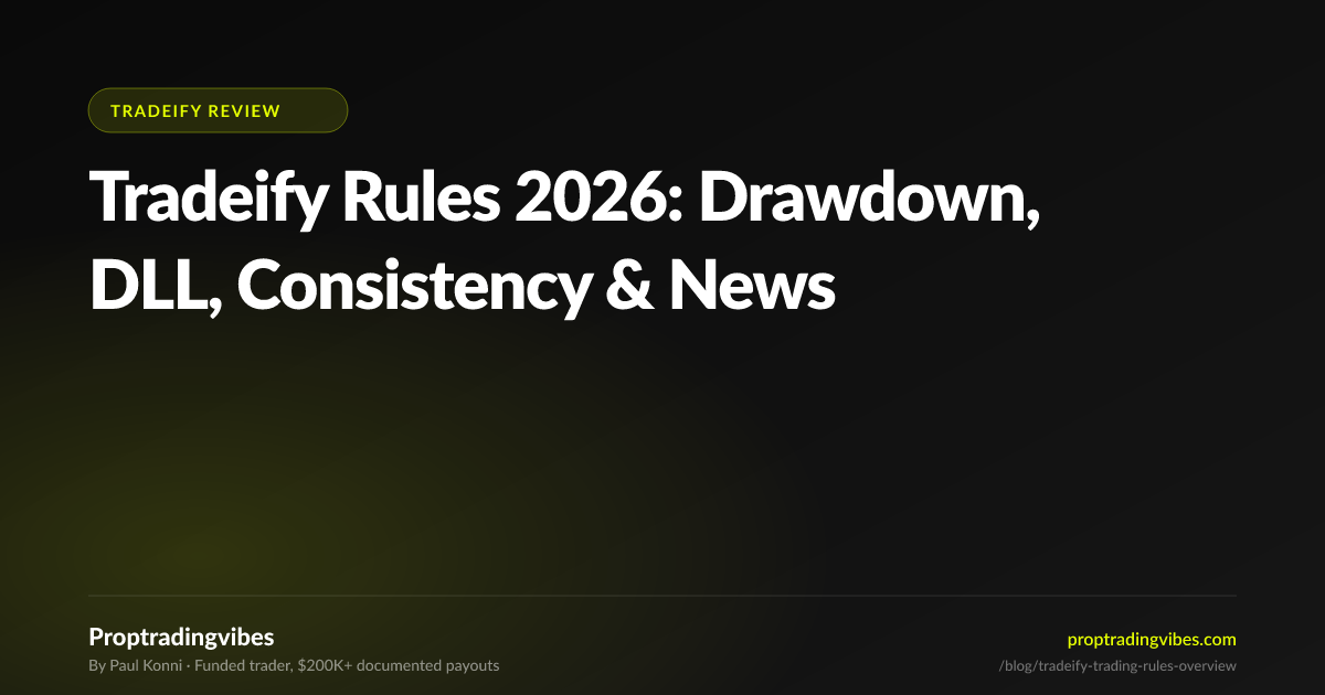 Tradeify Rules 2026: Drawdown, DLL, Consistency, News
